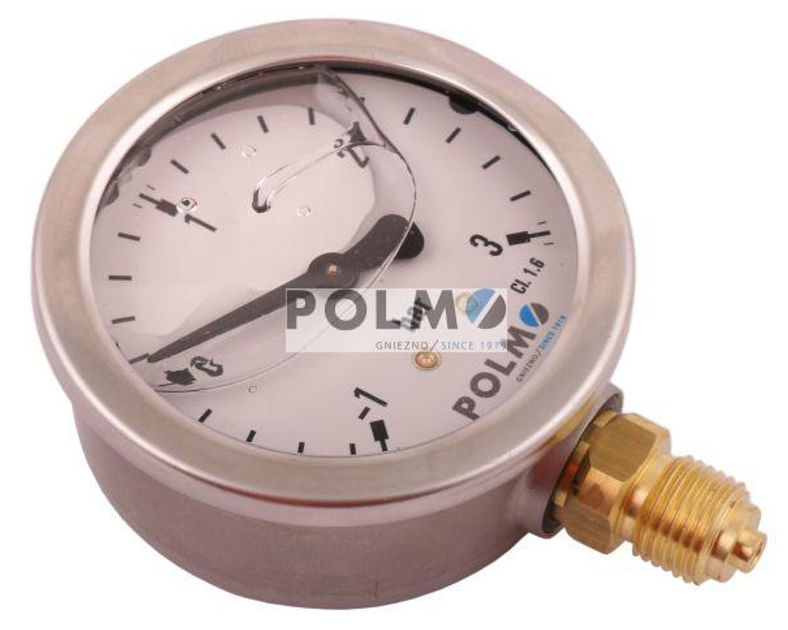 Manowakuometr glicerynowy M63 dolne przyłącze G1/4 POLMO MW63KG14D0P | Agromex