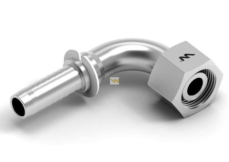 Zakucie hydrauliczne DKOL90 DN10 12L M18x1.5 | Agromex